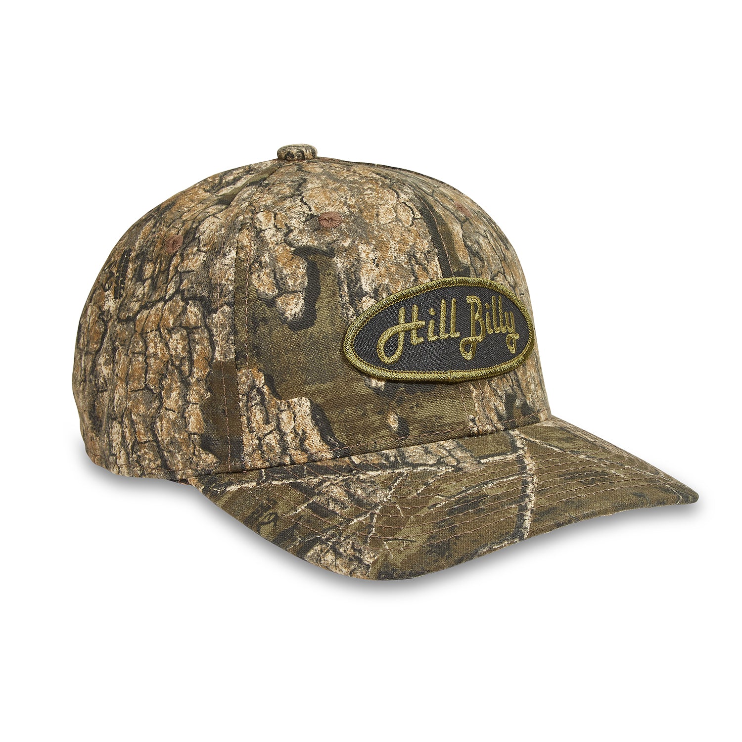 HillBilly RealTree® Timber Camo Trucker Hat – Black Patch Snapback ...